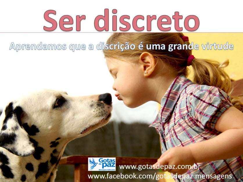 Ser discreto - Gotas de PazGotas de Paz