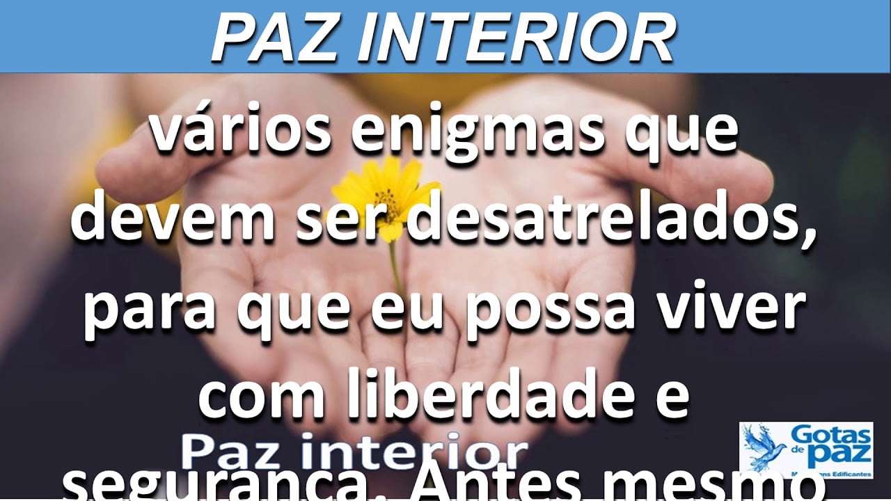 Paz interior - Gotas de PazGotas de Paz