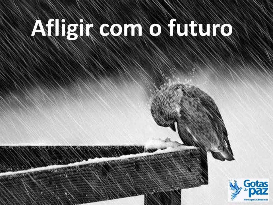 Afligir com o futuro - Gotas de PazGotas de Paz
